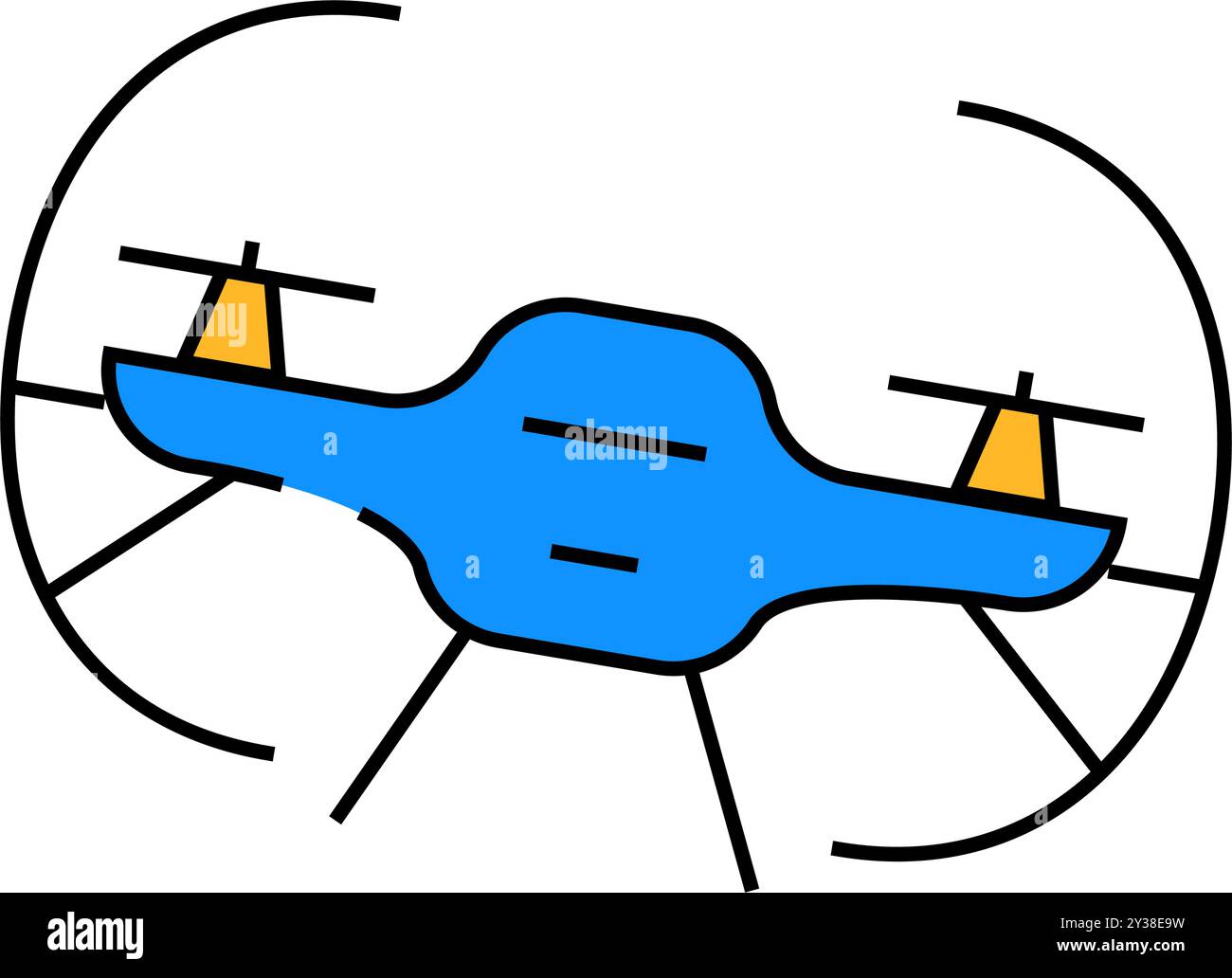 quadcopter flying toy icon color illustration Stock Vector Image & Art ...