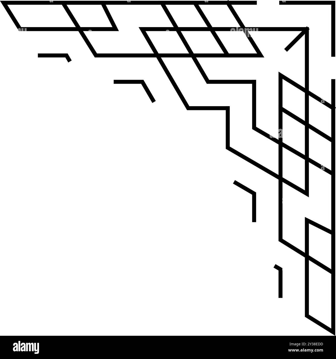 style corner flat icon color illustration Stock Vector Image & Art - Alamy