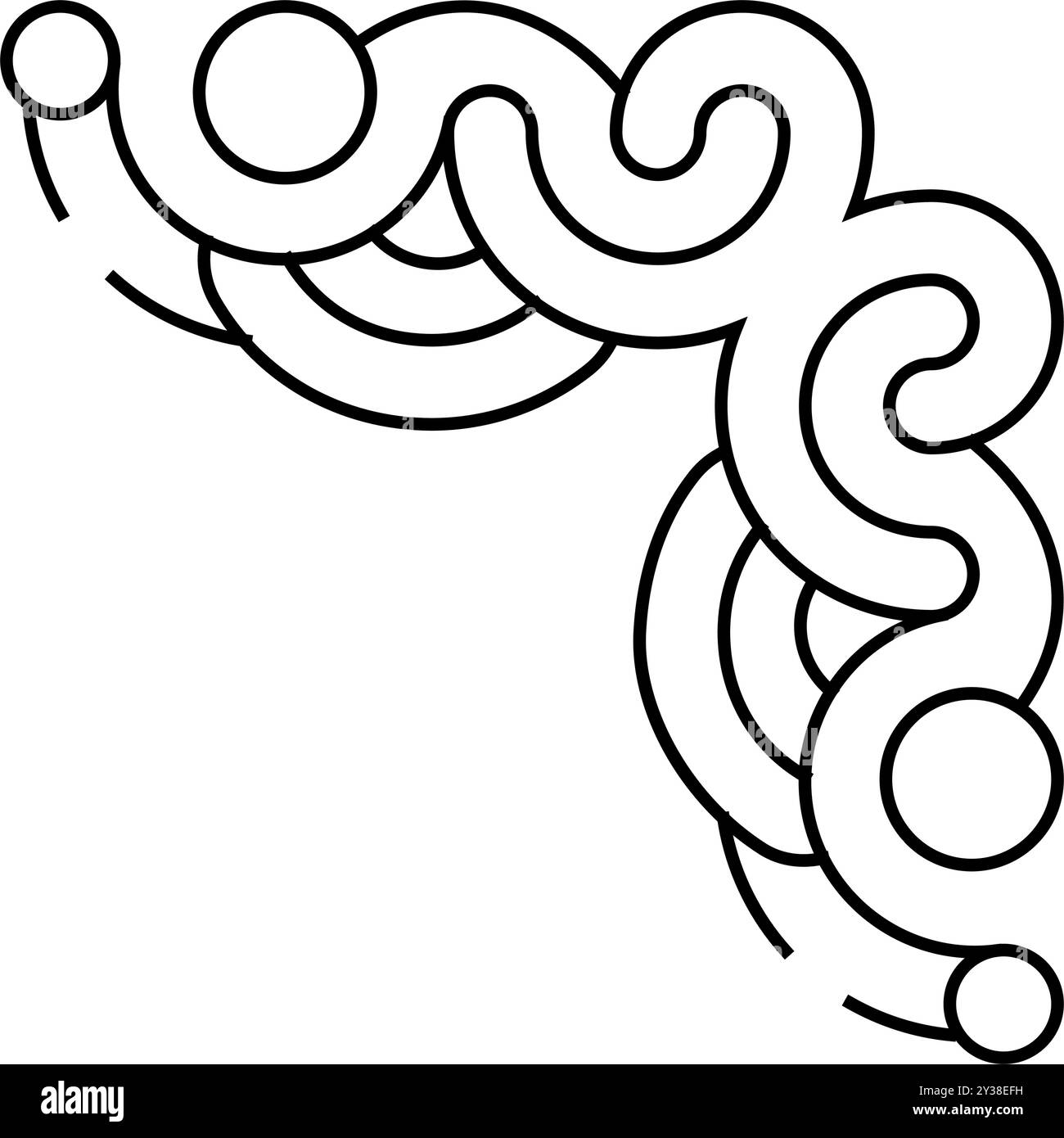 curly corner flat icon color illustration Stock Vector Image & Art - Alamy