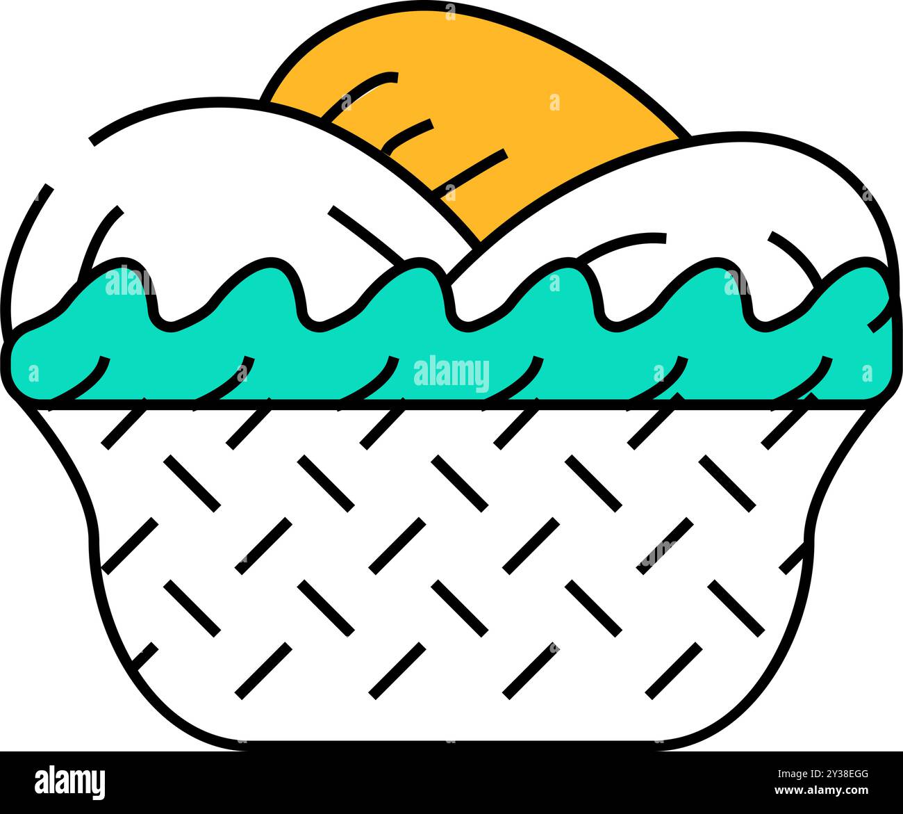 basket with mango icon color illustration Stock Vector Image & Art - Alamy