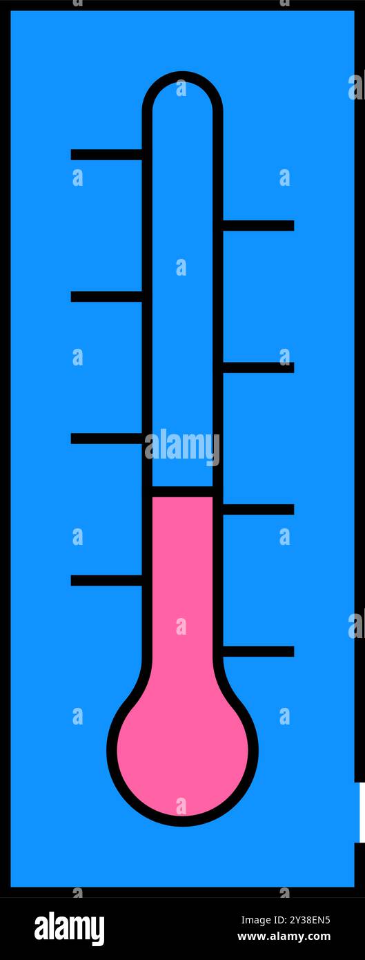 outdoor thermometer icon color illustration Stock Vector Image & Art ...