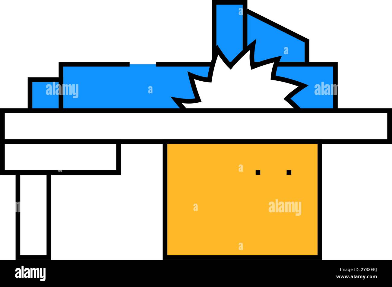 saw panel machine icon color illustration Stock Vector Image & Art - Alamy