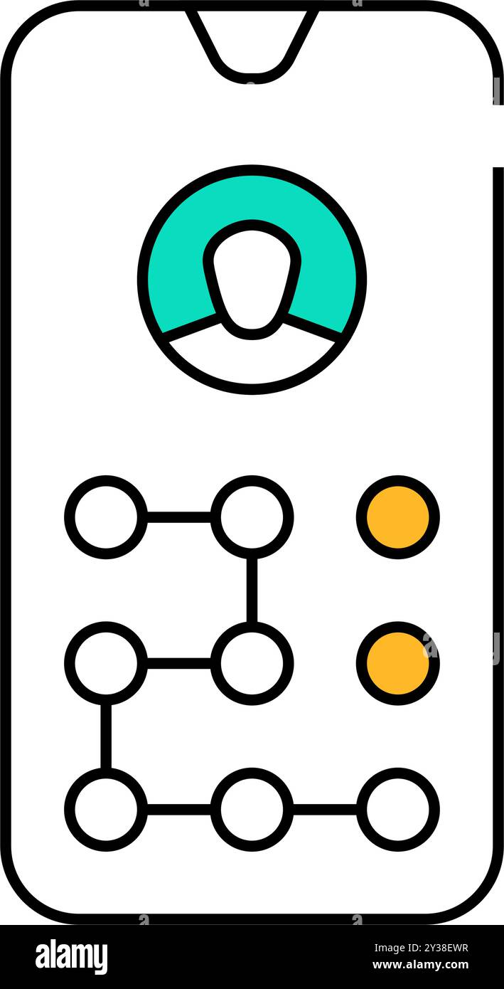 picture password icon color illustration Stock Vector Image & Art - Alamy