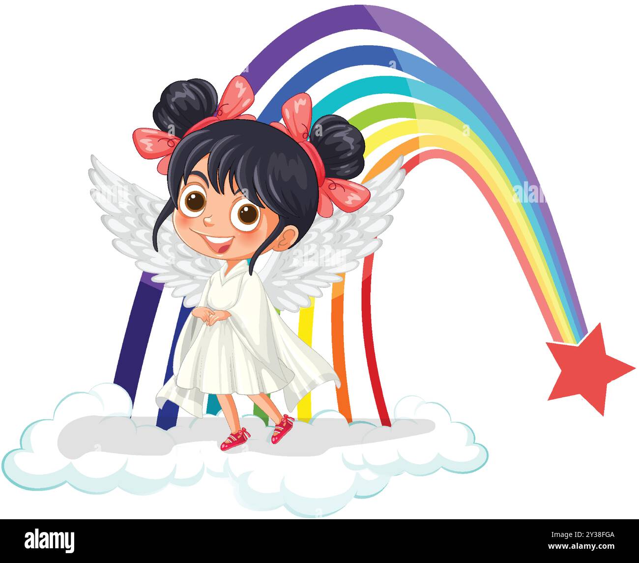 Child girl angel wings magic hi-res stock photography and images - Alamy