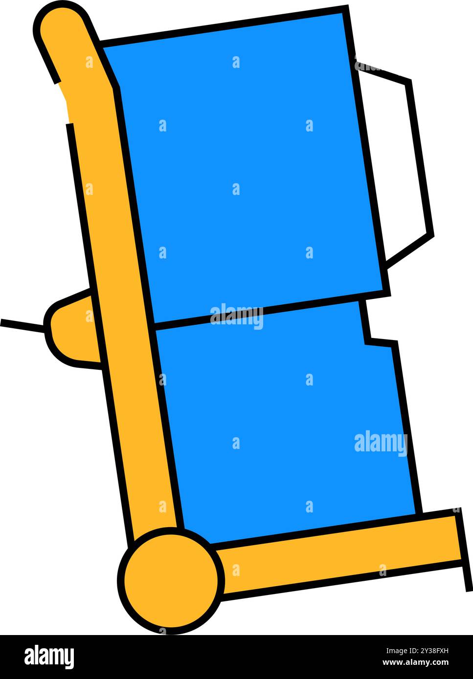 delivery and installation of equipment icon color illustration Stock ...