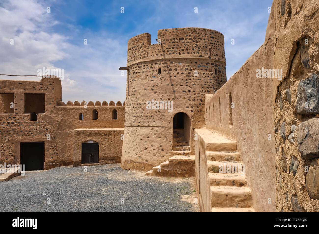 Historical medieval Fujairah Fort, heritage site and museum, popular ...