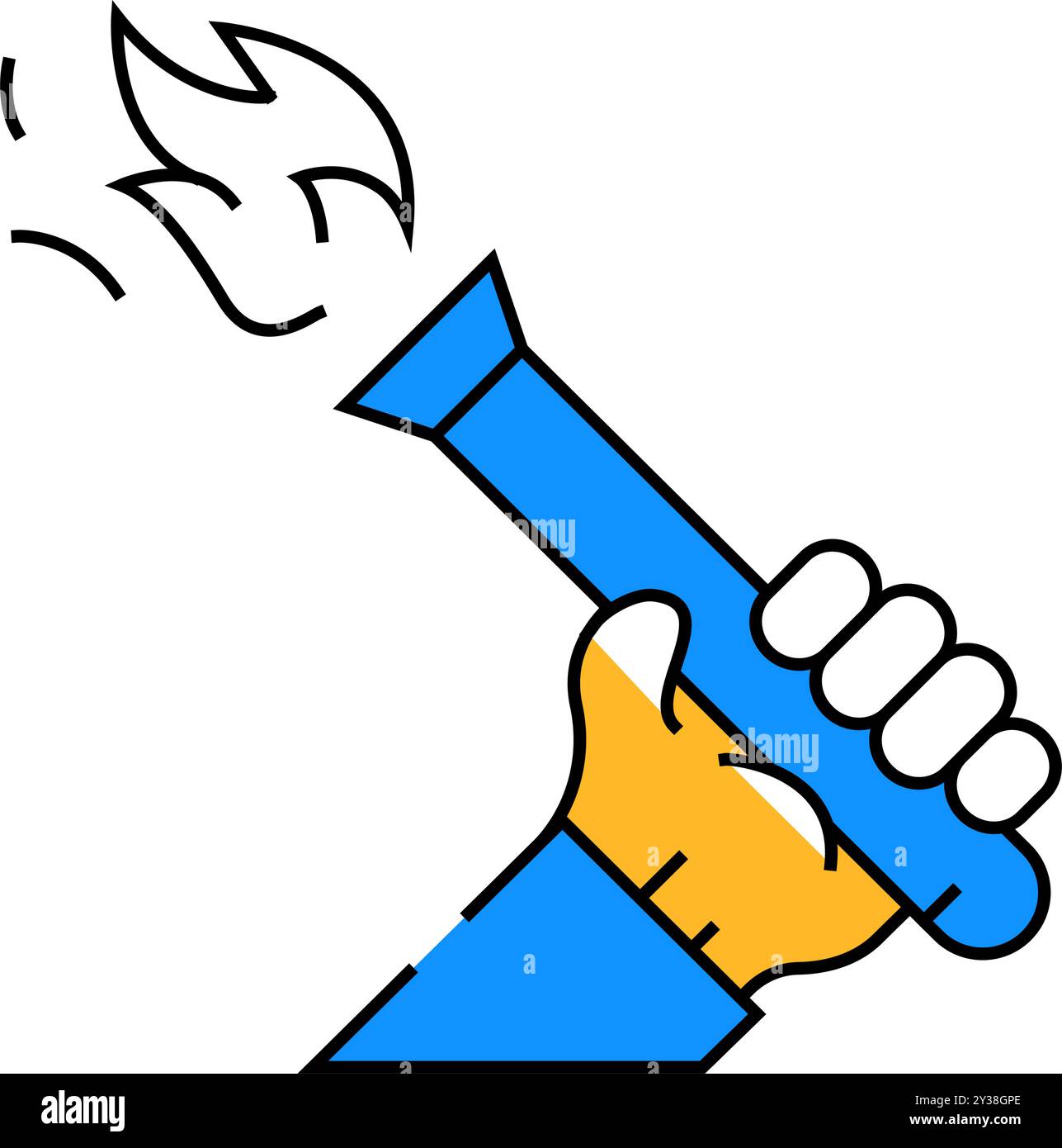 olympic torch icon color illustration Stock Vector Image & Art - Alamy
