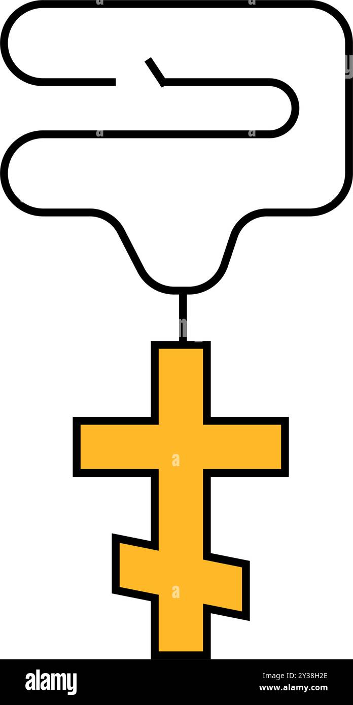 pectoral cross icon color illustration Stock Vector Image & Art - Alamy