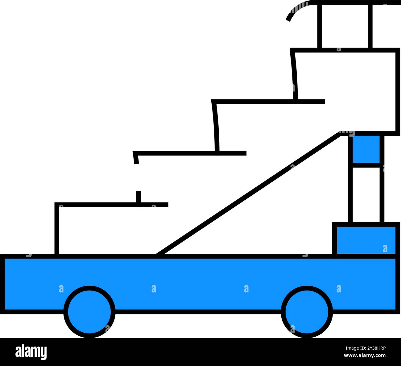 airport ladder icon color illustration Stock Vector Image & Art - Alamy