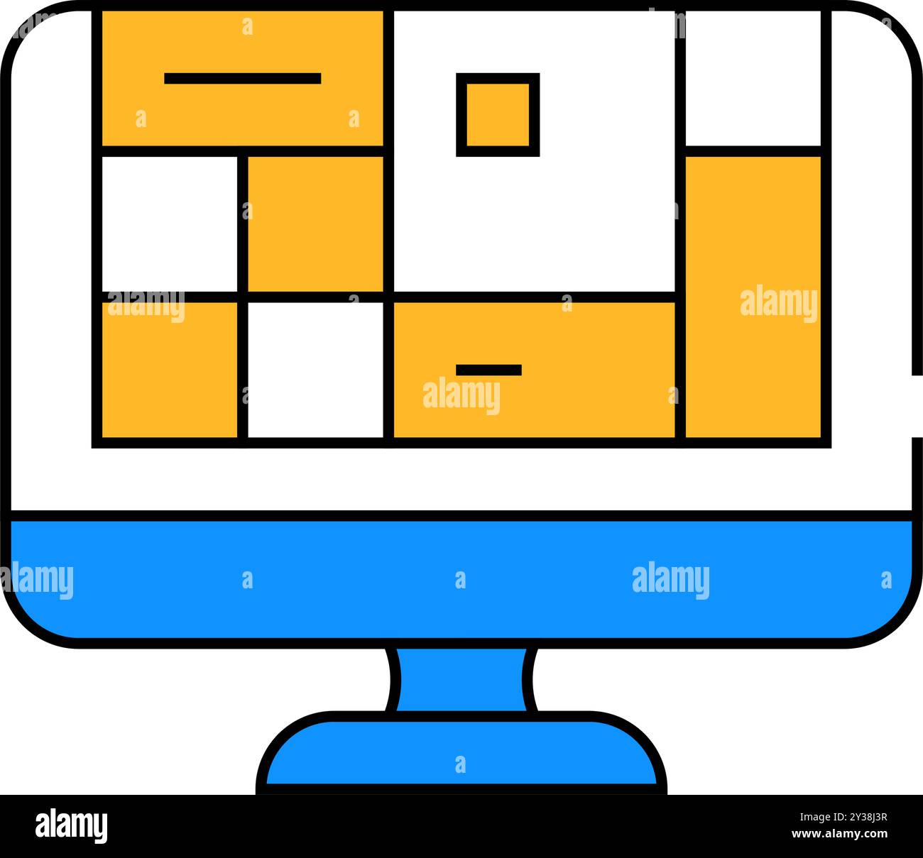 table of operating system icon color illustration Stock Vector Image ...