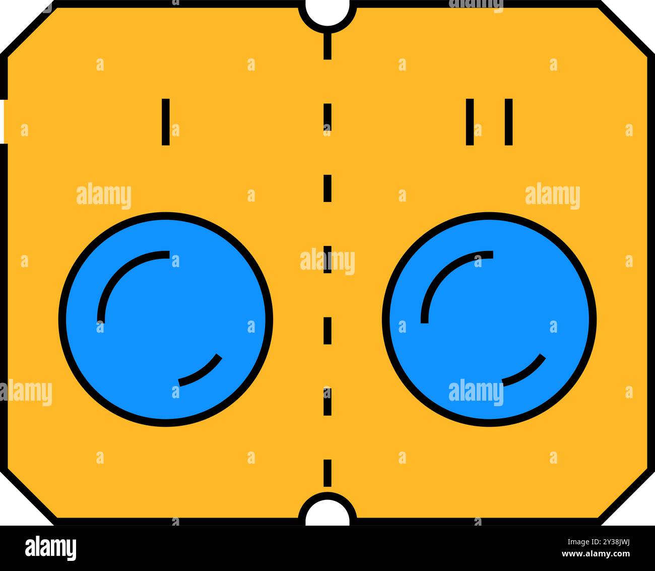 pills that divided into two doses icon color illustration Stock Vector ...