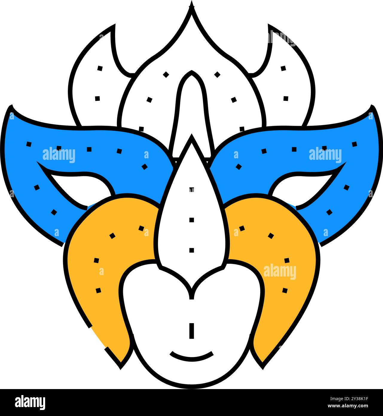 festival mask icon color illustration Stock Vector Image & Art - Alamy