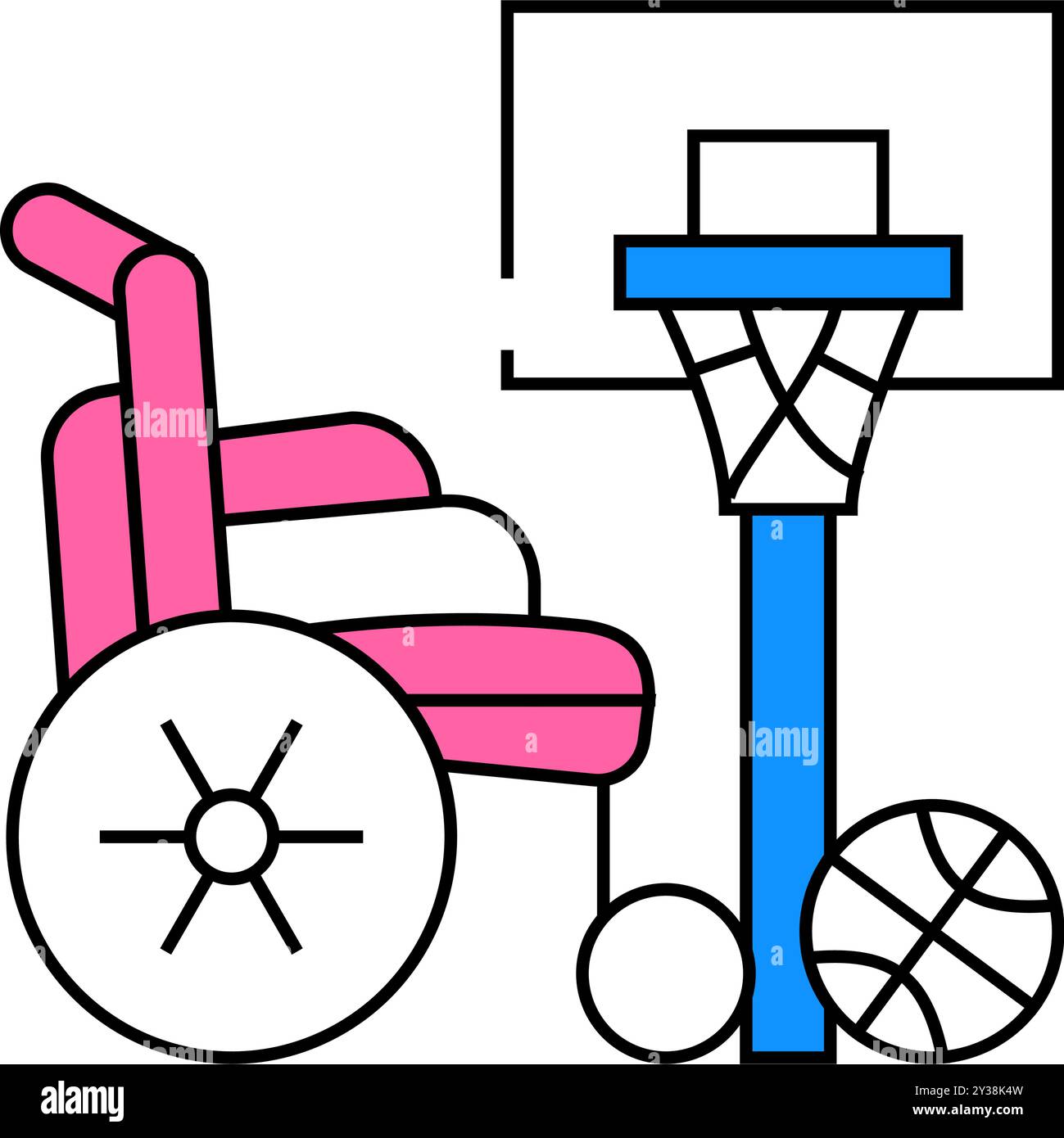 sport inclusive life icon color illustration Stock Vector Image & Art ...