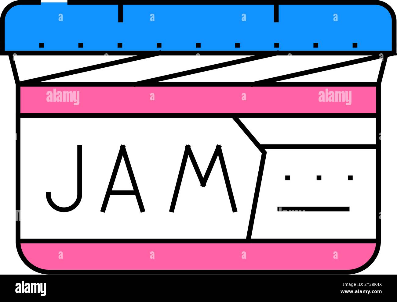 jam canned food icon color illustration Stock Vector Image & Art - Alamy