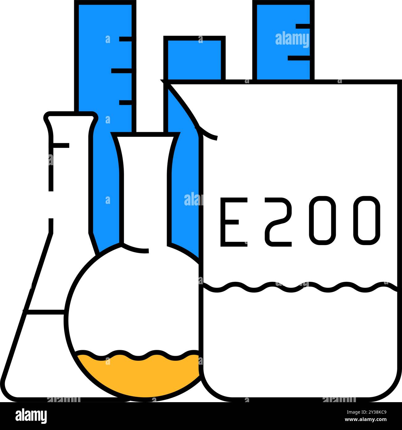 chemical inventory food additives icon color illustration Stock Vector ...