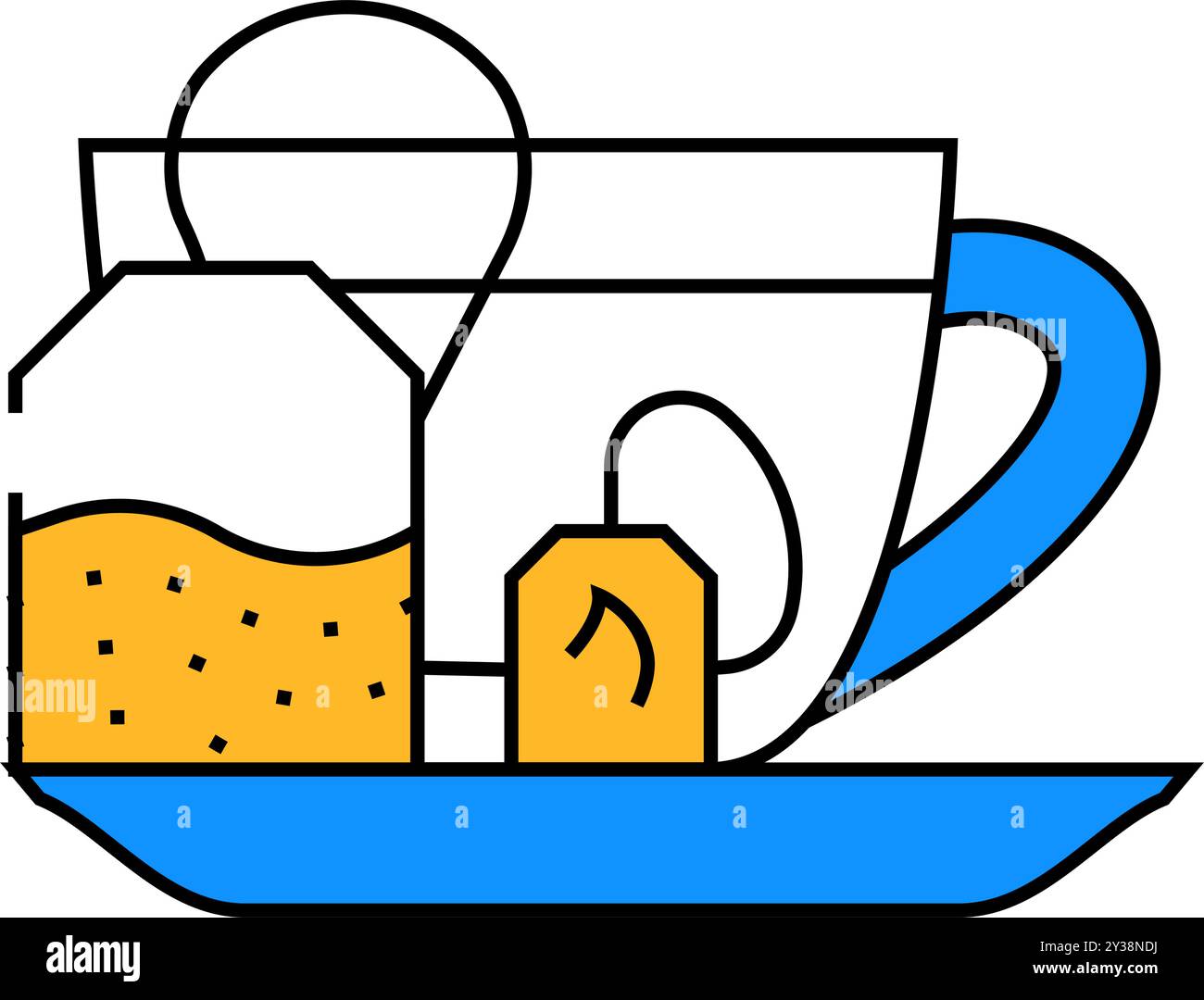 fat burning tea icon color illustration Stock Vector Image & Art - Alamy