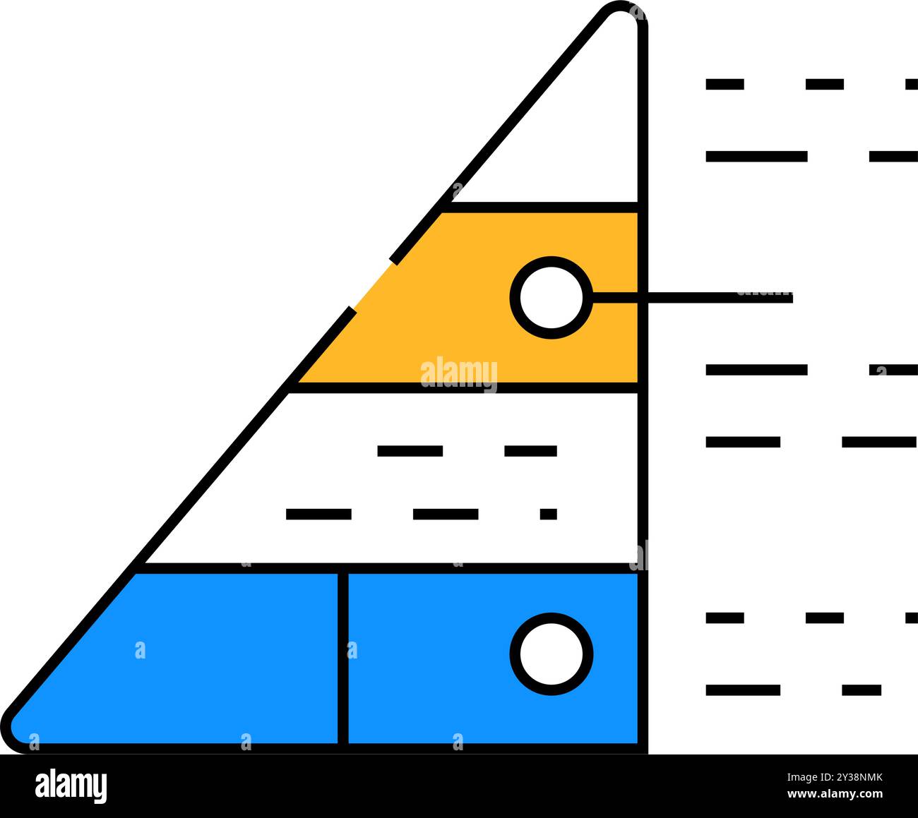 pyramid maslow icon color illustration Stock Vector Image & Art - Alamy