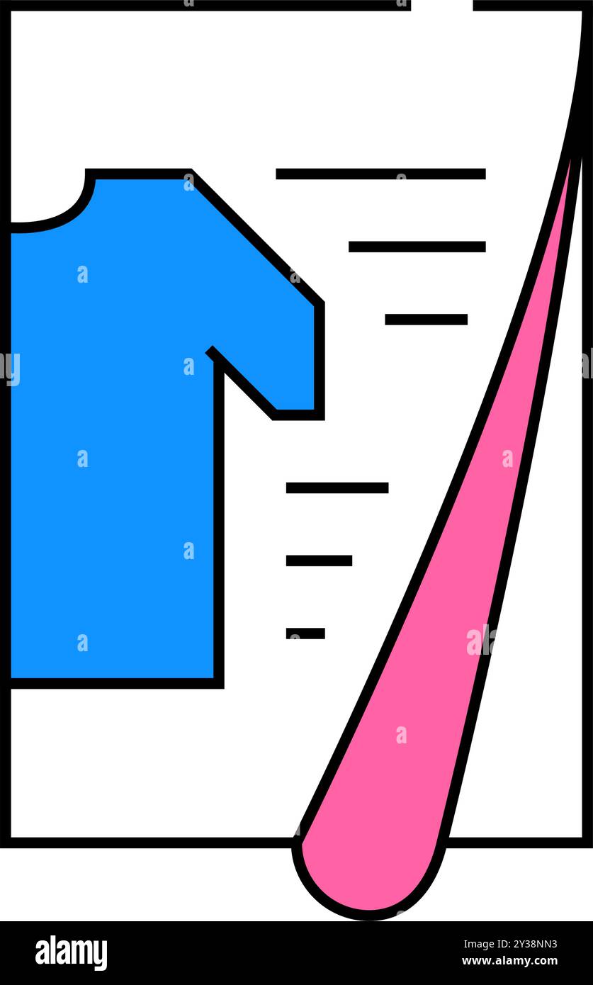 clothing catalog icon color illustration Stock Vector Image & Art - Alamy