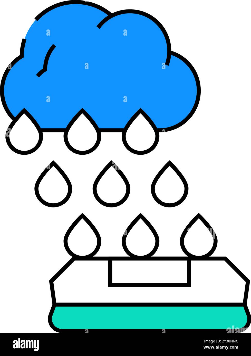 rain sensor icon color illustration Stock Vector Image & Art - Alamy