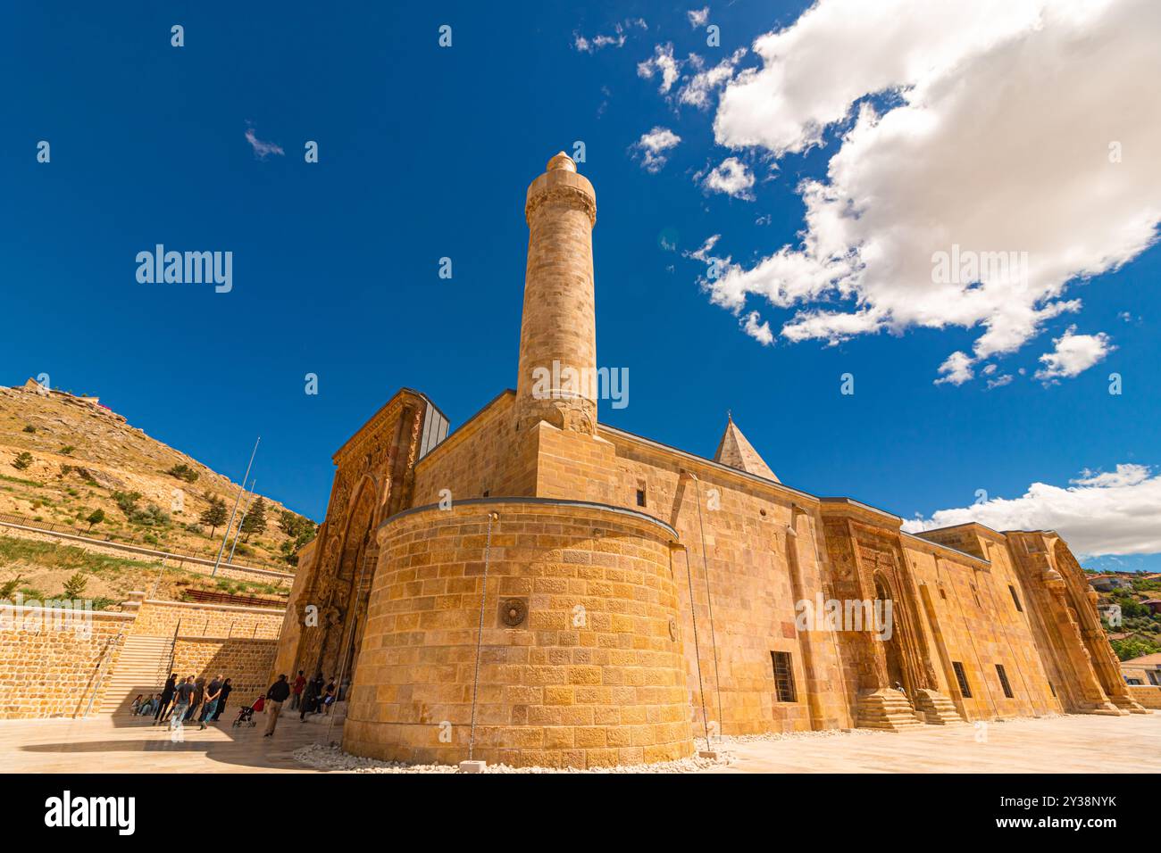 Wide angle view of Divrigi Ulu Camii or Great Mosque and Hospital of ...
