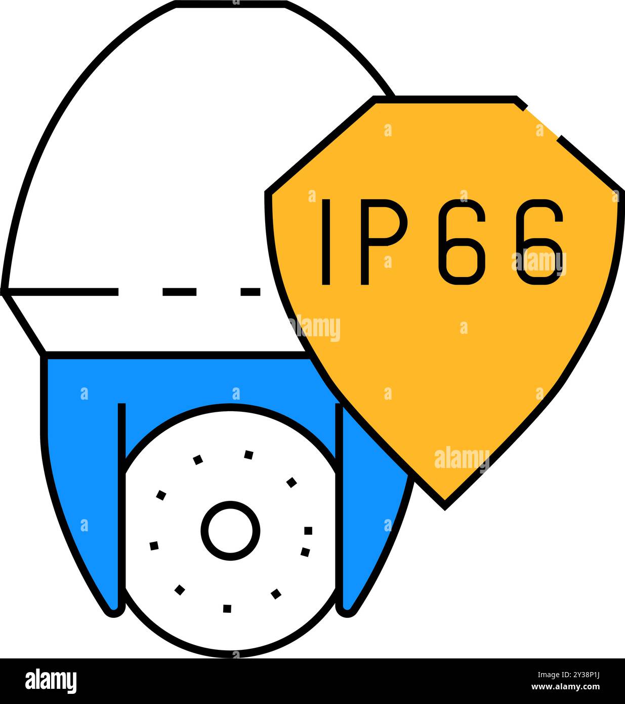 dust and moisture protection standard camera ip68 icon color ...