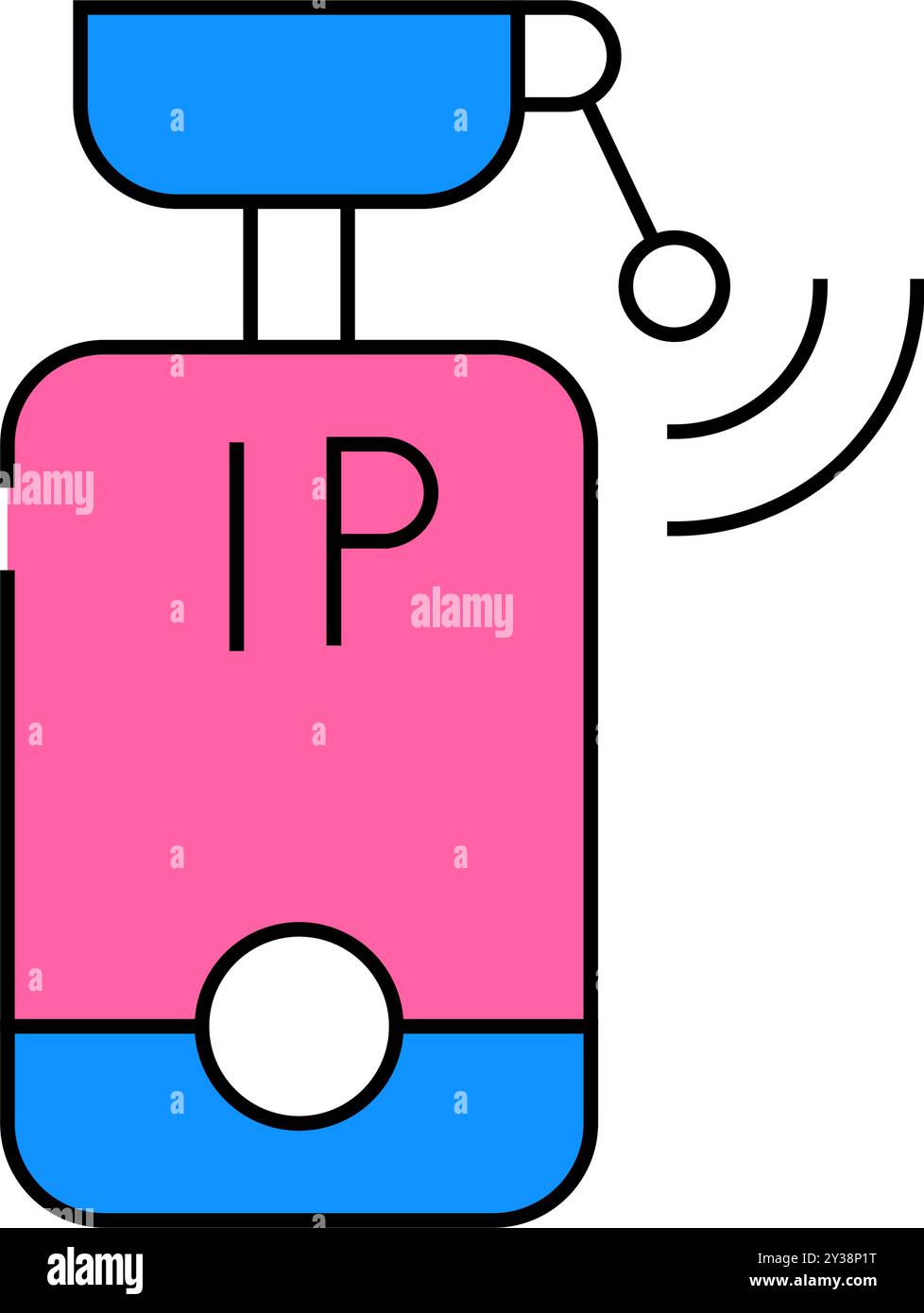 ip camera flat icon color illustration Stock Vector Image & Art - Alamy