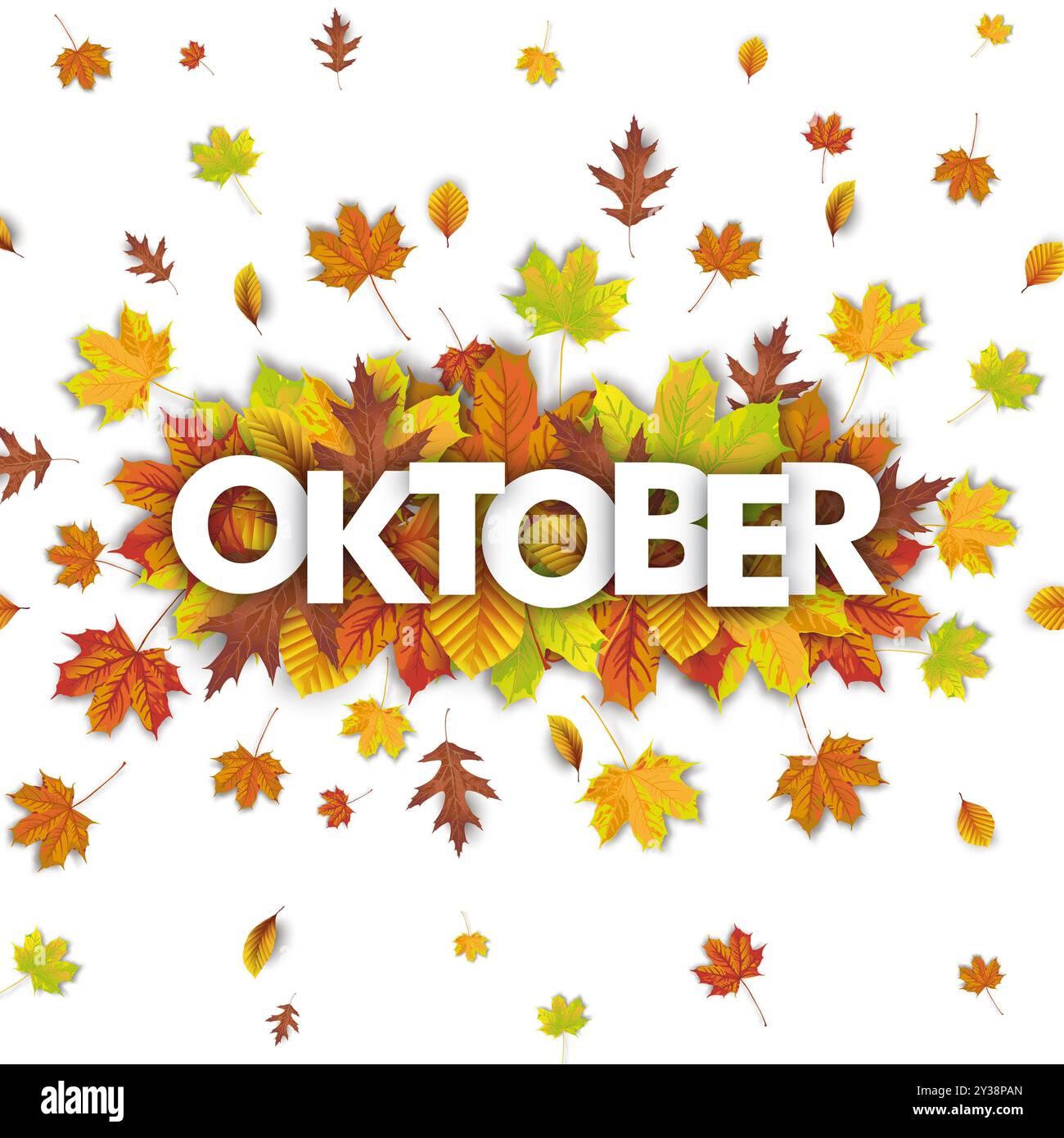 Autumn Foliage Explosion Oktober White Cover German text Oktober ...