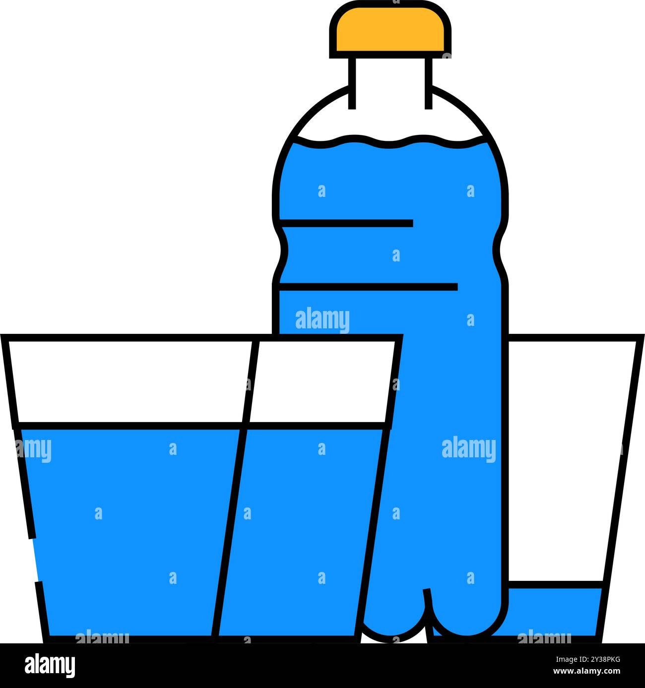 daily water intake icon color illustration Stock Vector Image & Art - Alamy
