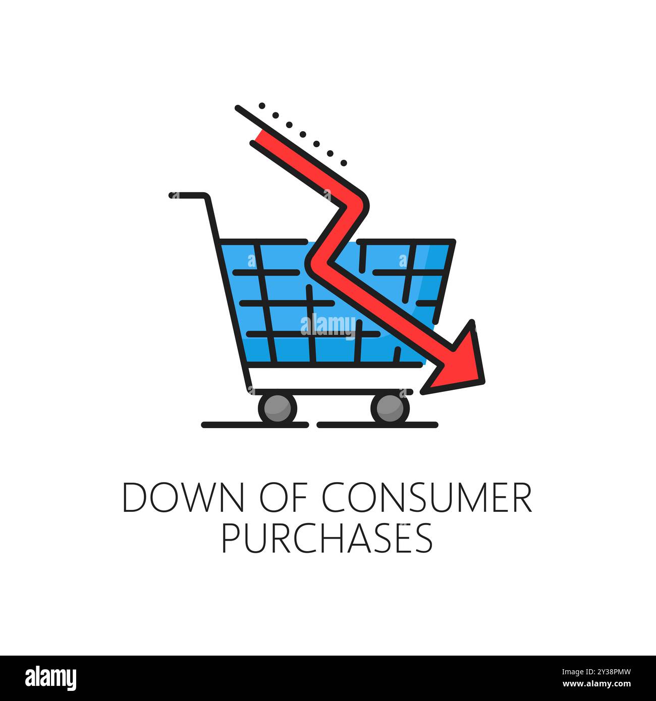 Purchasing power decline Cut Out Stock Images & Pictures - Alamy