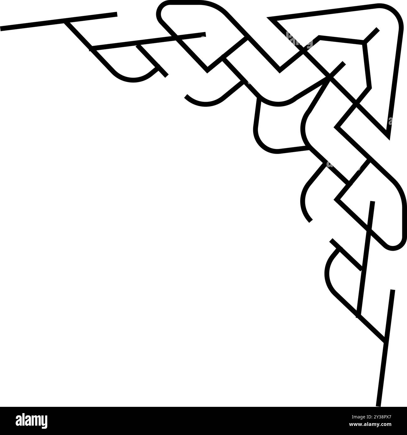 ornamental corner flat icon color illustration Stock Vector Image & Art ...