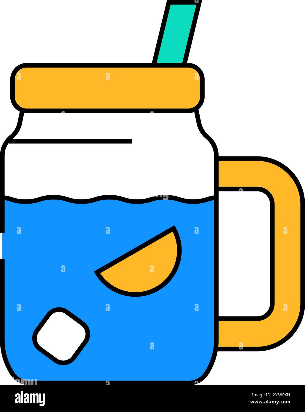 cold tea icon color illustration Stock Vector Image & Art - Alamy