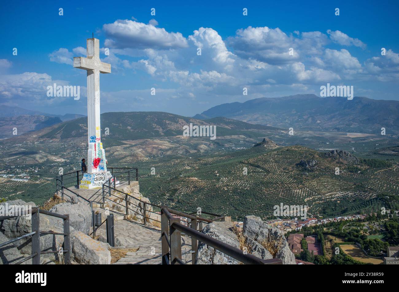 Majestic view of the landscape from the Cruz del Castillo de Santa ...