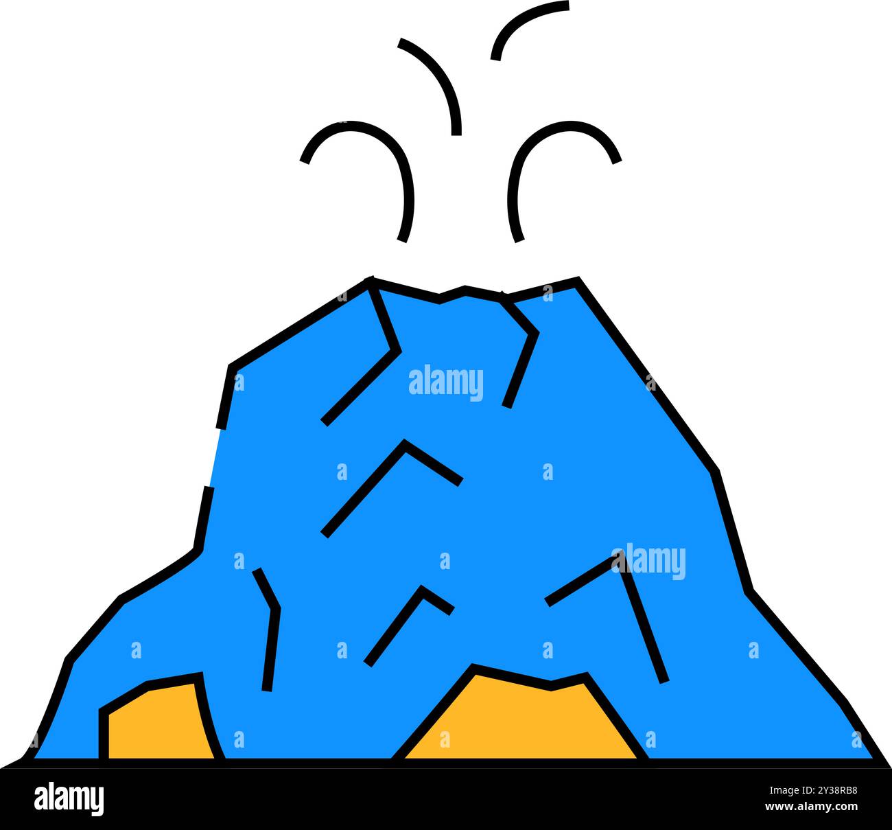 Formation of volcanoes illustration hi-res stock photography and images ...