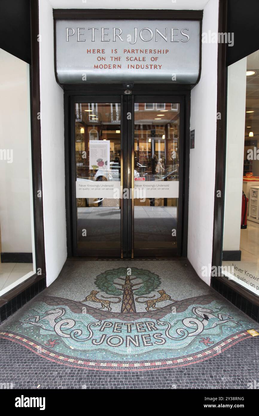 Peter Jones department store, Cadogan square entrance floor tiles ...