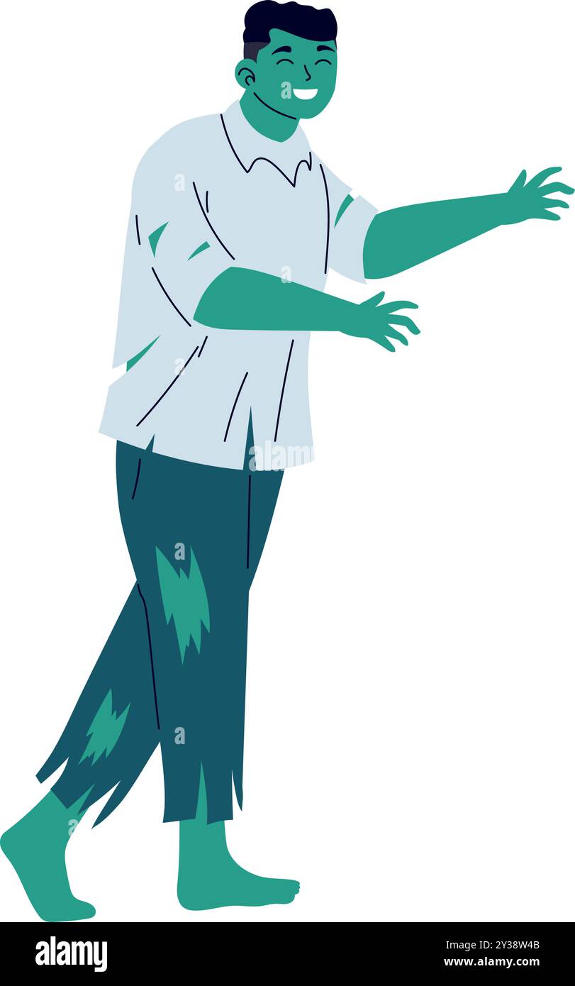 disguise zombie man character Stock Vector Image & Art - Alamy