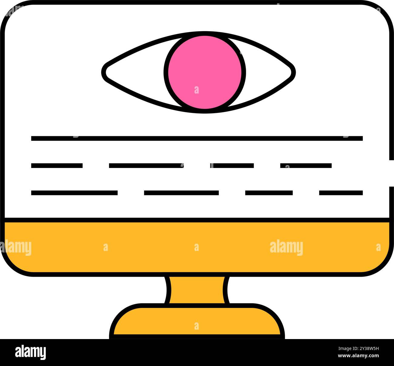 digital observation icon color illustration Stock Vector Image & Art ...