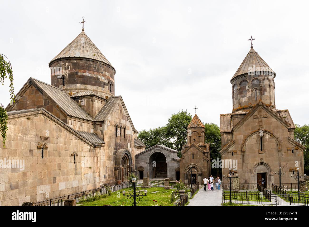 Tsaghkadzor, Armenia - July 14, 2024: churches in Kecharis Monastery on ...
