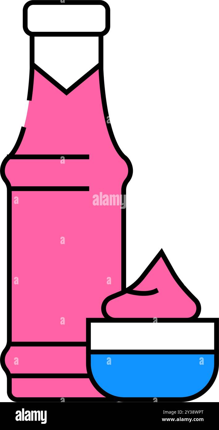 sauce canned food icon color illustration Stock Vector Image & Art - Alamy