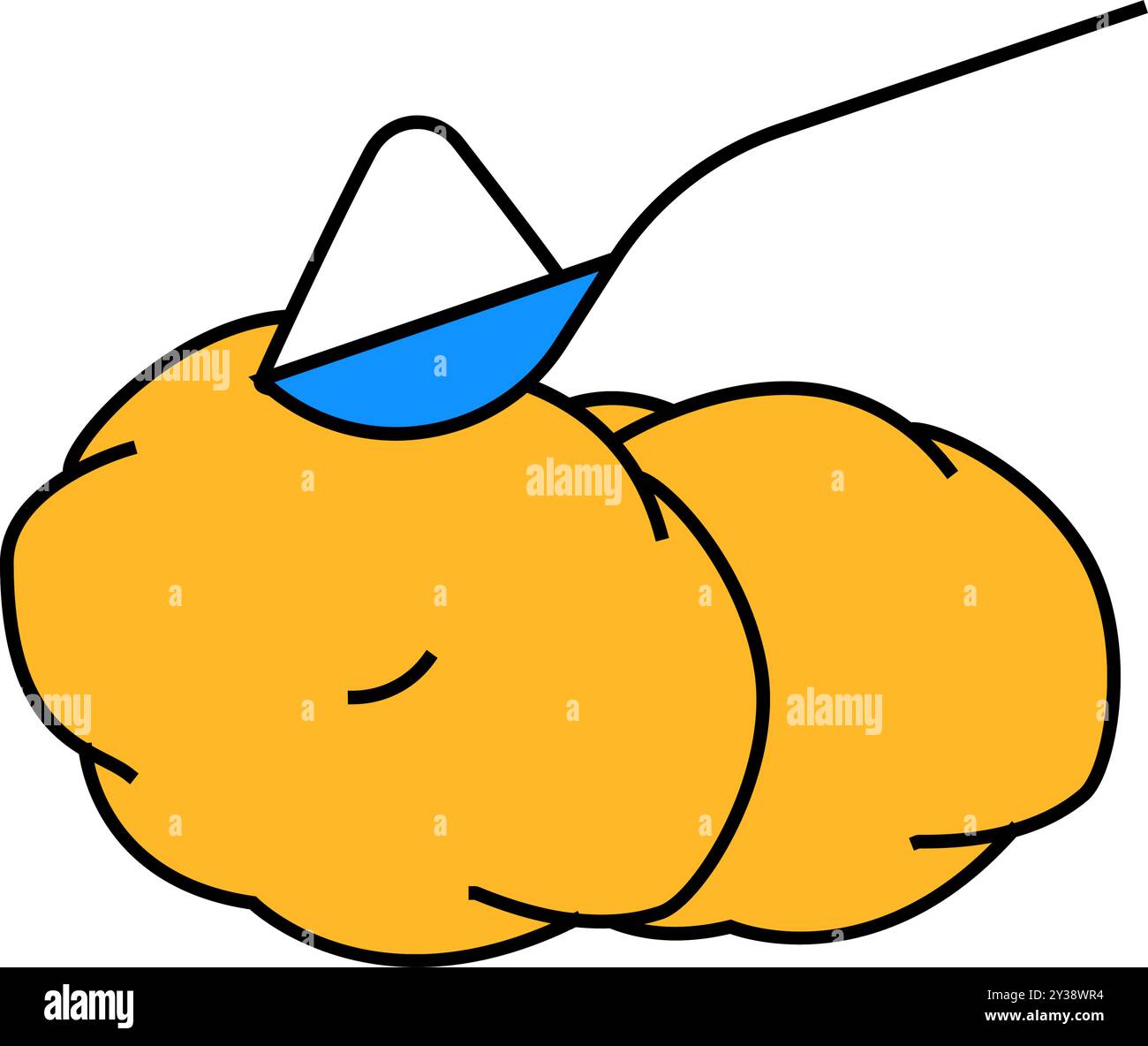 starch food additives icon color illustration Stock Vector Image & Art ...