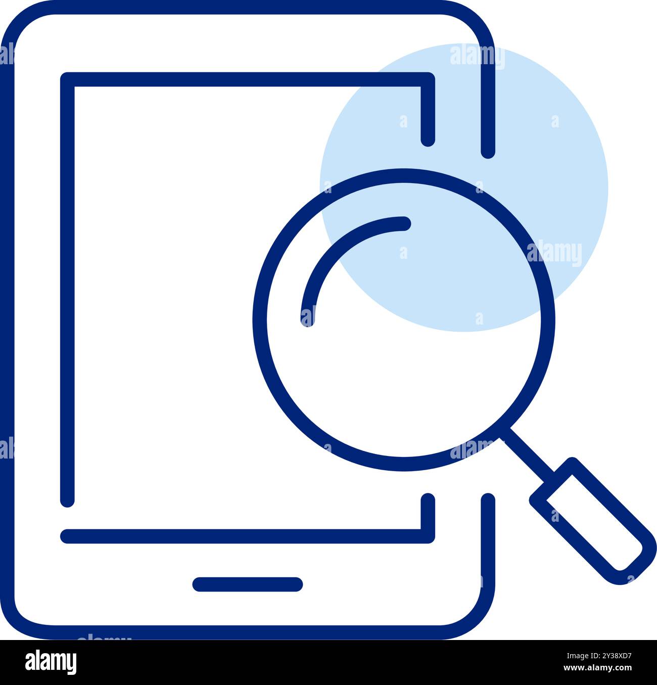 Hand using magnifying glass Stock Vector Images - Alamy