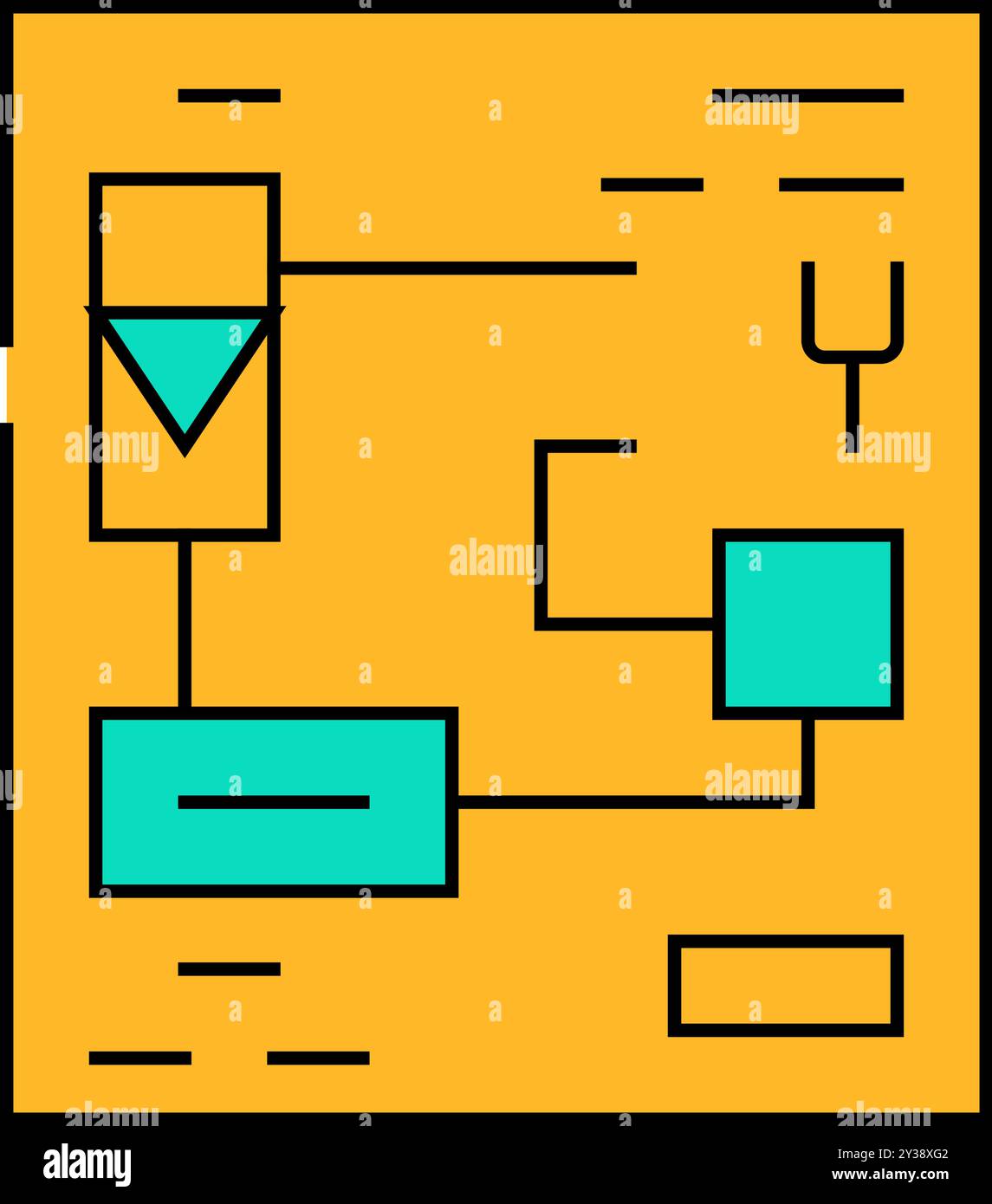 electrical circuits icon color illustration Stock Vector Image & Art ...