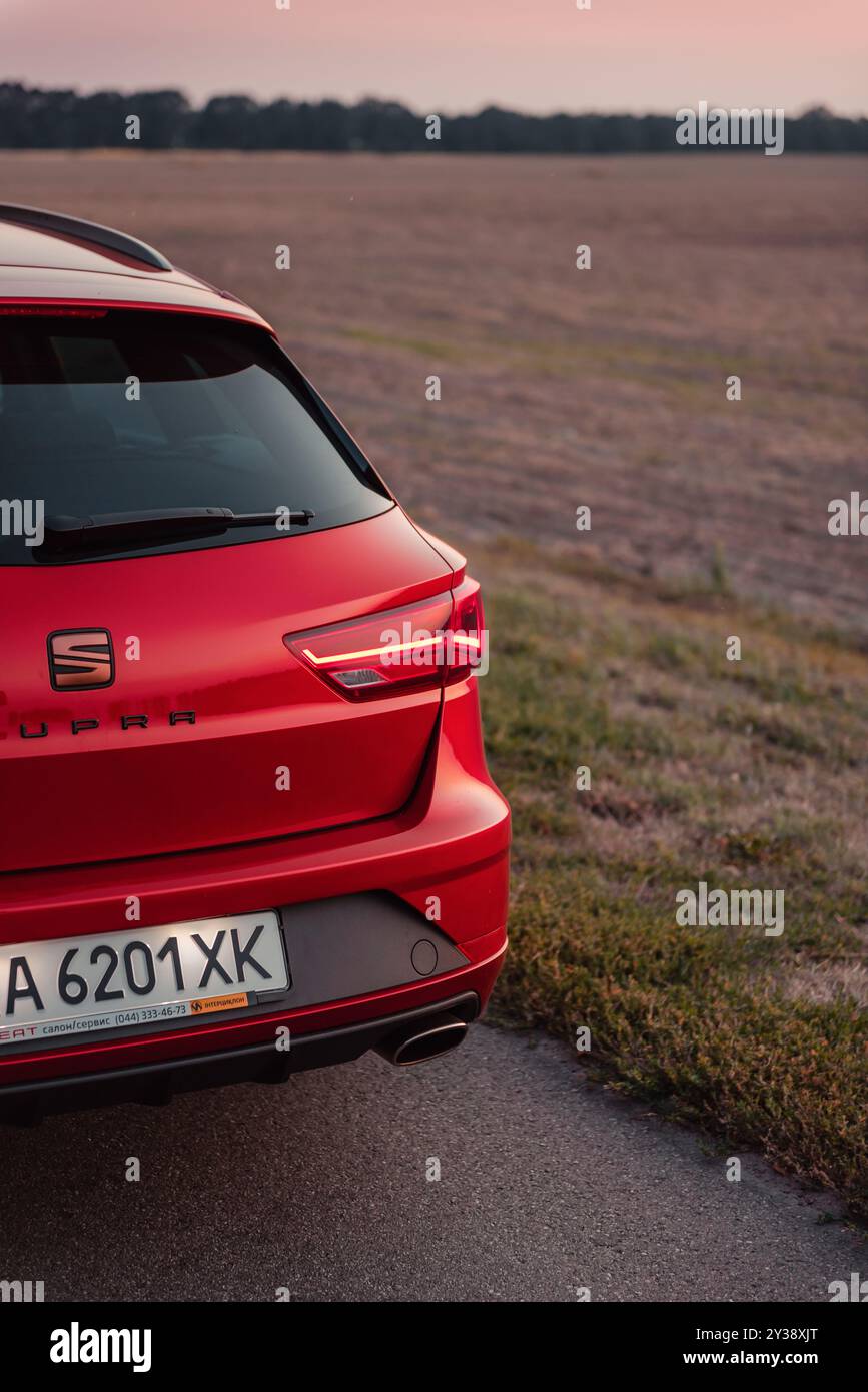 Car tail light on roadside hi-res stock photography and images - Alamy