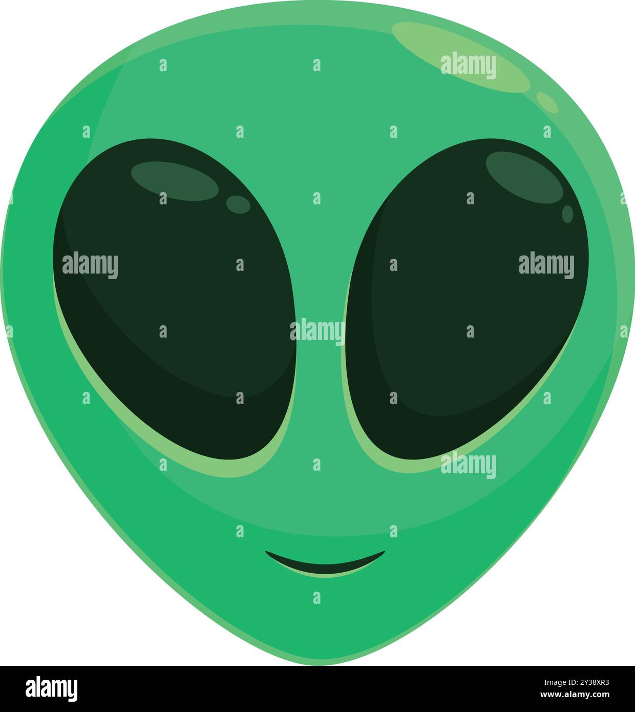 Cartoon drawing of a friendly alien smiling and being welcoming Stock ...