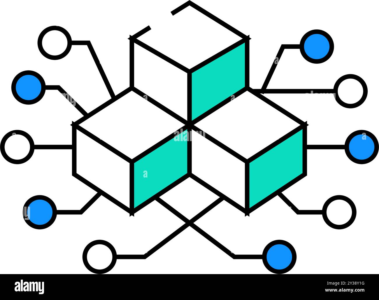blockchain blocks icon color illustration Stock Vector Image & Art - Alamy blockchain blocks icon color illustration Stock Vector Image & Art - Alamy