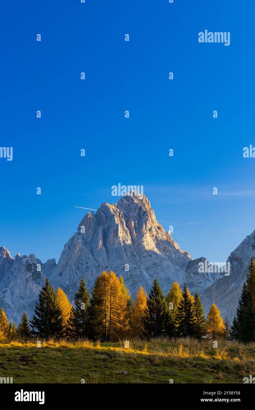 Landscape near Sella di Razzo and Sella di Rioda pass, Carnic Alps ...