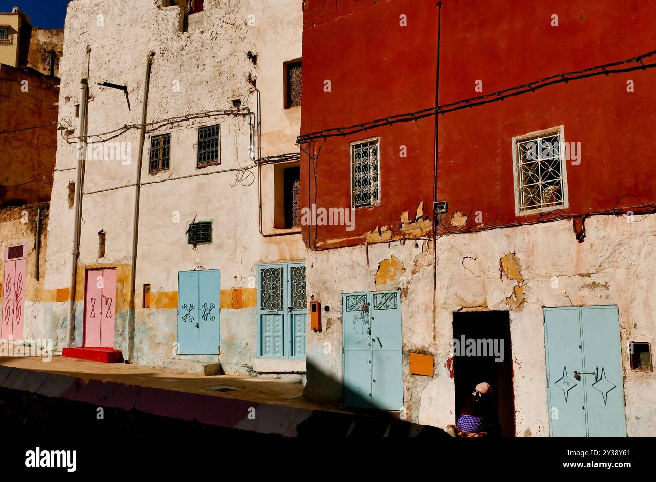 Bhalil Morocco the city of cave houses, 6 km north west of Sefrou. This ...