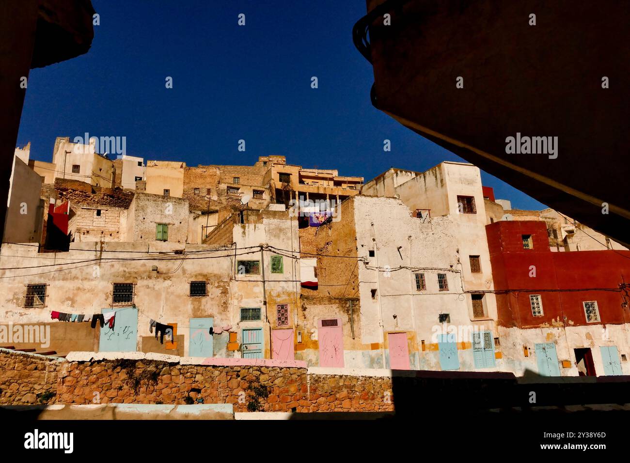 Bhalil Morocco the city of cave houses, 6 km north west of Sefrou. This ...