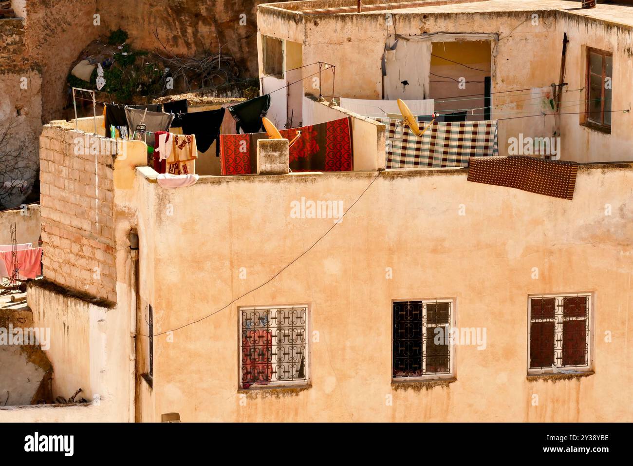 Bhalil Morocco the city of cave houses, 6 km north west of Sefrou. This ...