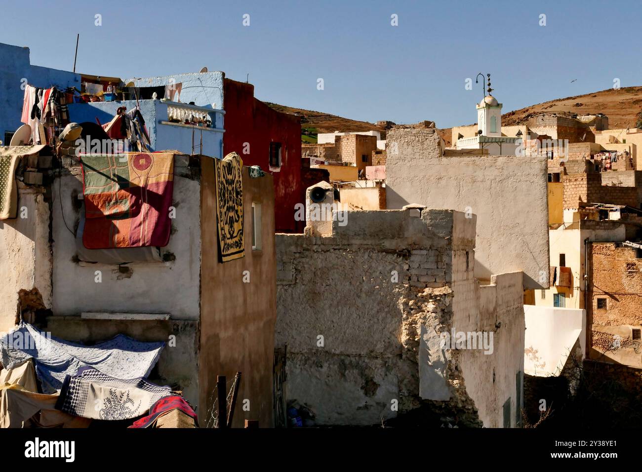 Bhalil Morocco the city of cave houses, 6 km north west of Sefrou. This ...