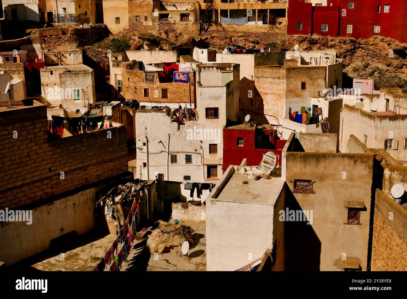 Bhalil Morocco the city of cave houses, 6 km north west of Sefrou. This ...
